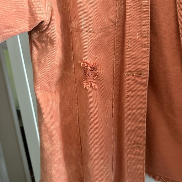 Peach Love California | Jackets & Coats | Distressed Denim Jacket ...